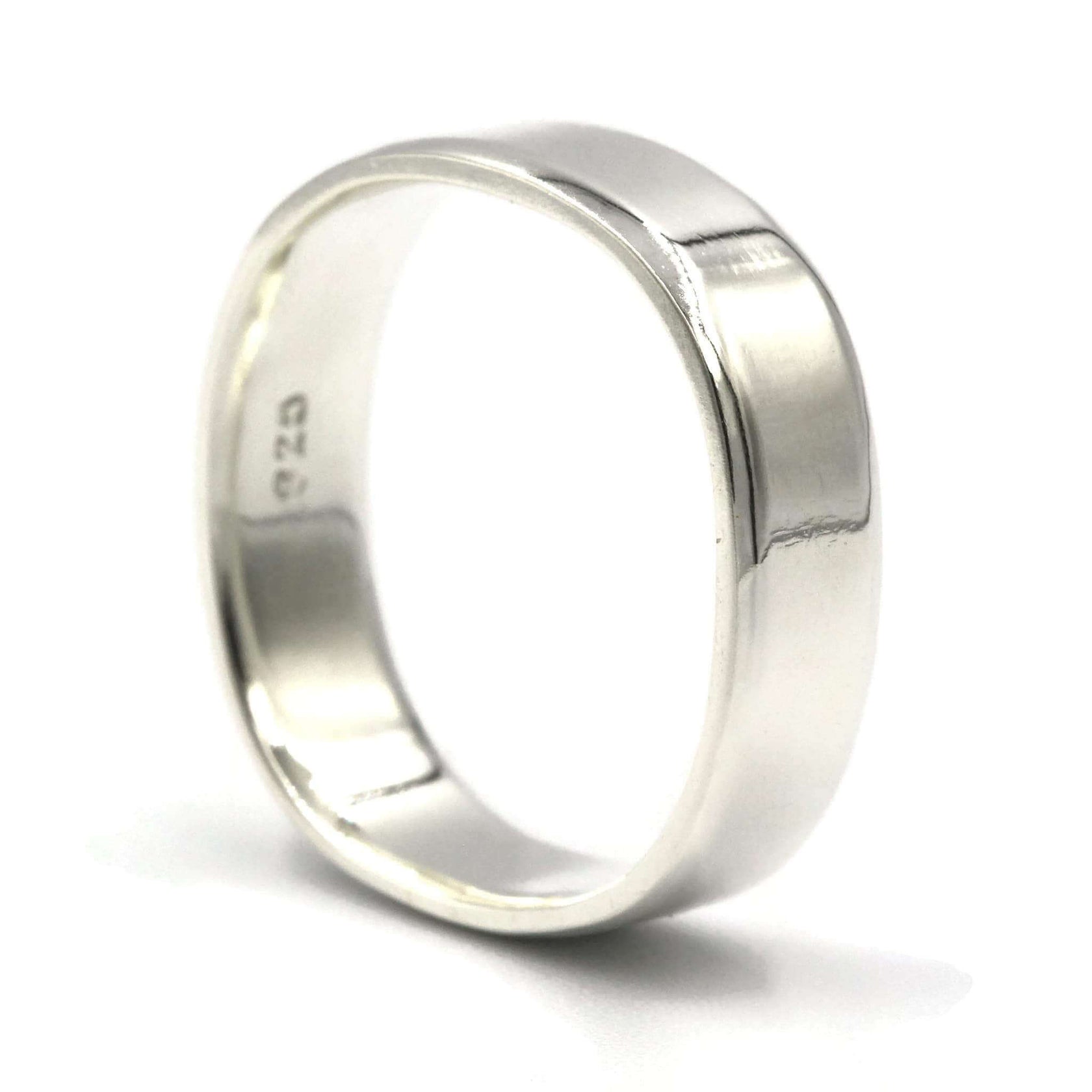 Set of Sterling Silver Square Wedding Rings | Rebecca Cordingley